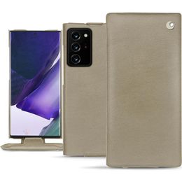 Noreve Lederschutzhülle vertikal (Samsung Galaxy Note 20 Ultra), Smartphone Hülle, Beige