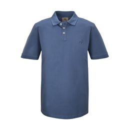 G.I.G.A. by Killtec Poloshirt "GS 5 MN PLSHRT GOTS", Herren, Gr. M, blau, Obermaterial: 100% Baumwolle, G.I.G.A. DX BY KILLTEC, Shirts, GOTS-zertifiziertes Bio-Baumwoll-Polo mit dezenter Stickerei