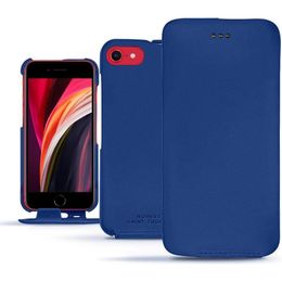 Noreve Lederschutzhülle vertikal (Apple iPhone SE (2nd Gen), Apple iPhone SE (3rd Gen)), Smartphone Hülle, Blau