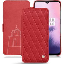 Noreve Lederschutzhülle horizontal (OnePlus 7), Smartphone Hülle, Rot