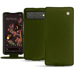 Noreve Lederschutzhülle vertikal (Google Pixel 6), Smartphone Hülle, Grün