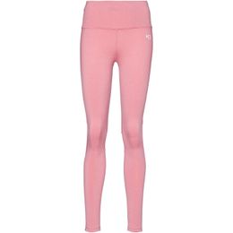 KARI TRAA Julie High Waist Lauftights Damen - rosa - Gr. M - Polyamid/Polyester/Elastan