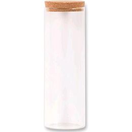 Kesper Vorratsdose Glas mit Korkdeckel ø10x31 cm, Vorratsbehälter, Transparent