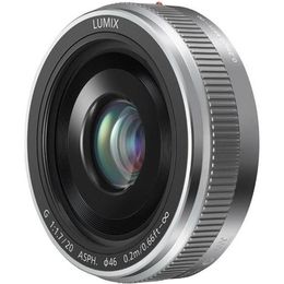 Panasonic LUMIX G 20mm (Micro Four Thirds, Vollformat), Objektiv, Silber