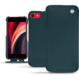 Noreve Lederschutzhülle vertikal (Apple iPhone SE (2nd Gen), Apple iPhone SE (3rd Gen)), Smartphone Hülle, Blau