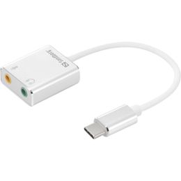 Sandberg Sound Link (USB-C), Soundkarte, Weiss