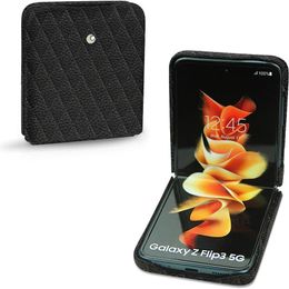 Noreve Lederschutzhülle (Samsung Galaxy Z Flip3), Smartphone Hülle, Schwarz