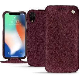 Noreve Lederschutzhülle vertikal (Apple iPhone XR), Smartphone Hülle, Violett