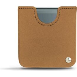 Noreve Lederschutzhülle Samsung Galaxy Z Flip3 (Samsung Galaxy Z Flip3), Smartphone Hülle, Beige