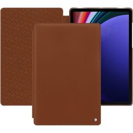 Noreve Lederschutzhülle horizontal (Galaxy Tab S9+), Tablet Hülle, Braun