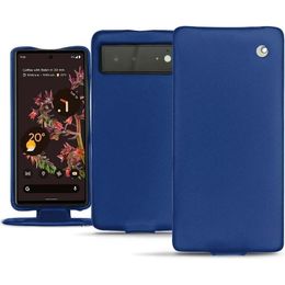 Noreve Lederschutzhülle vertikal (Google Pixel 6), Smartphone Hülle, Blau