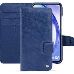 Noreve Lederschutzhülle Samsung Galaxy A54 (Samsung Galaxy A54 5G), Smartphone Hülle, Blau