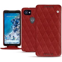 Noreve Lederschutzhülle vertikal (Google Pixel 2 XL), Smartphone Hülle, Rot