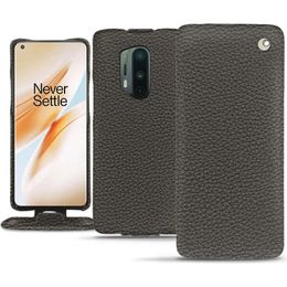 Noreve Lederschutzhülle vertikal (OnePlus 8 Pro), Smartphone Hülle, Grau