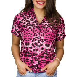 King Kameha Bluse 'Leopard' Damen Gr&ouml;&szlig;e XXXL pink