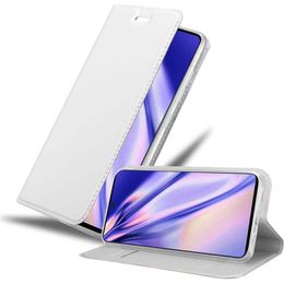 Cadorabo Book Classy Style Cover (Samsung Galaxy A71), Smartphone Hülle, Silber