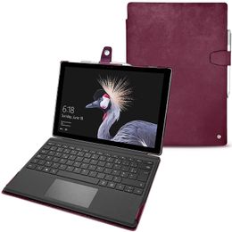 Noreve Lederschutzhülle (Surface Pro (2017)), Tablet Hülle, Violett