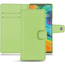 Noreve Lederschutzhülle Wallet (Huawei Mate 30 Pro), Smartphone Hülle, Grün
