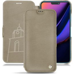 Noreve Lederschutzhülle horizontal (Apple iPhone 11), Smartphone Hülle, Beige