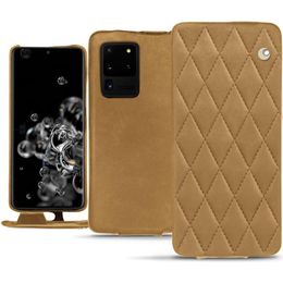 Noreve Lederschutzhülle vertikal (Samsung Galaxy S20 Ultra 5G), Smartphone Hülle, Braun