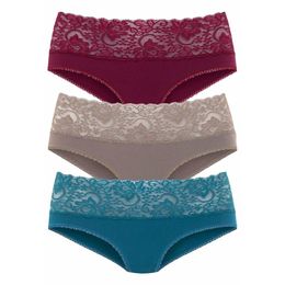 Vivance Slips Damen Größe XS camel / himmelblau / merlot