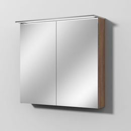 Sanipa Reflection Spiegelschrank MALTE 80 mit LED-Aufsatzleuchte