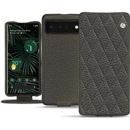 Noreve Lederschutzhülle vertikal (Google Pixel 6 Pro), Smartphone Hülle, Grau