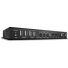 Lindy 4K HDMI USB Over IP Ext Receiver, KVM Switch, Schwarz