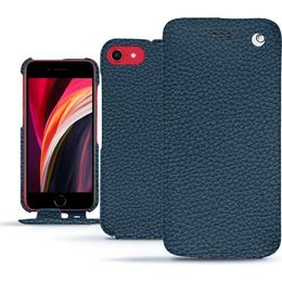 Noreve Lederschutzhülle vertikal (Apple iPhone SE (2nd Gen), Apple iPhone SE (3rd Gen)), Smartphone Hülle, Blau