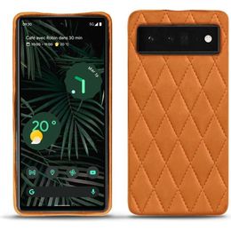 Noreve Lederschutzhülle (Google Pixel 6 Pro), Smartphone Hülle, Orange