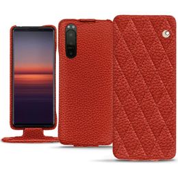 Noreve Lederschutzhülle vertikal (Sony Xperia 5 II), Smartphone Hülle, Orange