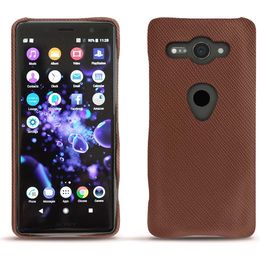 Noreve Lederschutzhülle (Sony Xperia XZ2 Compact), Smartphone Hülle, Braun