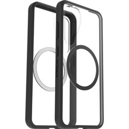 Samsung React Magnet (Samsung Galaxy S25), Smartphone Hülle, Transparent, Schwarz