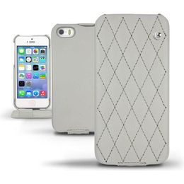 Noreve Lederschutzhülle vertikal (Apple iPhone 5s), Smartphone Hülle, Grau