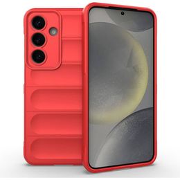 Cover-Discount Galaxy S25 - Rugged Protective Hülle (Samsung Galaxy S25), Smartphone Hülle, Rot