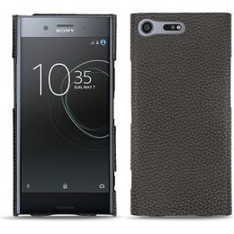 Noreve Lederschutzhülle (Sony Xperia XZ Premium), Smartphone Hülle, Grau