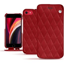Noreve Lederschutzhülle vertikal (Apple iPhone SE (2nd Gen), Apple iPhone SE (3rd Gen)), Smartphone Hülle, Rot