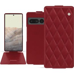 Noreve Lederschutzhülle vertikal (Google Pixel 7 Pro), Smartphone Hülle, Rot