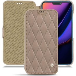 Noreve Lederschutzhülle horizontal (Apple iPhone 11), Smartphone Hülle, Beige