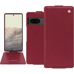 Noreve Lederschutzhülle vertikal (Google Pixel 7), Smartphone Hülle, Rot