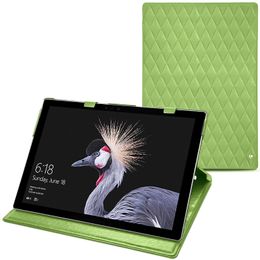 Noreve Lederschutzhülle vertikal (Surface Pro (2017)), Tablet Hülle, Grün