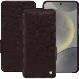 Noreve Lederschutzhülle horizontal (Samsung Galaxy S24), Smartphone Hülle, Braun