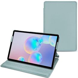 Noreve Lederschutzhülle horizontal (Galaxy Tab S6), Tablet Hülle, Blau
