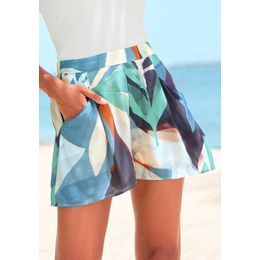 Lascana Shorts Damen Gr&ouml;&szlig;e 36 blau / t&uuml;rkis / dunkelblau / offwhite