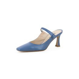 Evita CARMELA Damen Pantolette - Glattleder blau 34