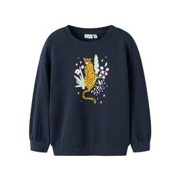 name it Sweatshirt 'NMFVALONA' M&auml;dchen Gr&ouml;&szlig;e 116 navy / gelb / mint / rosa