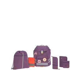 Lässig Lässig School Set Flexy Unique - Schulranzen Set 7tlg. (Speckles Berry) in lila | Gr.: onesize