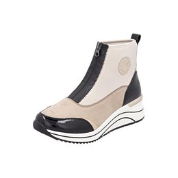 Remonte Stiefelette Damen Gr&ouml;&szlig;e 36 beige / ecru / schwarz Winterschuhe