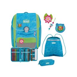 Scout Genius DIN - Schulranzen Set 4 tlg. mit Turnbeutel (Action) in Water Lily | Gr.: onesize