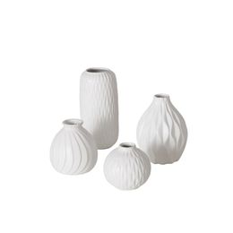 Boltze Vasen Zalina 4er in weiss | Gr.: onesize